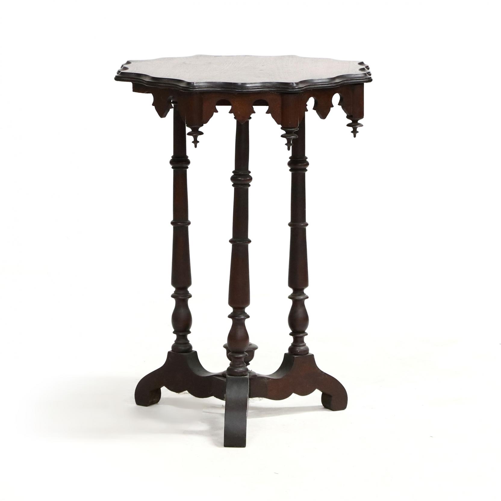 Vintage Gothic Revival Style Side Table Lot 733 Two Day Holiday Gallery AuctionMay 6 2016 1 00pm