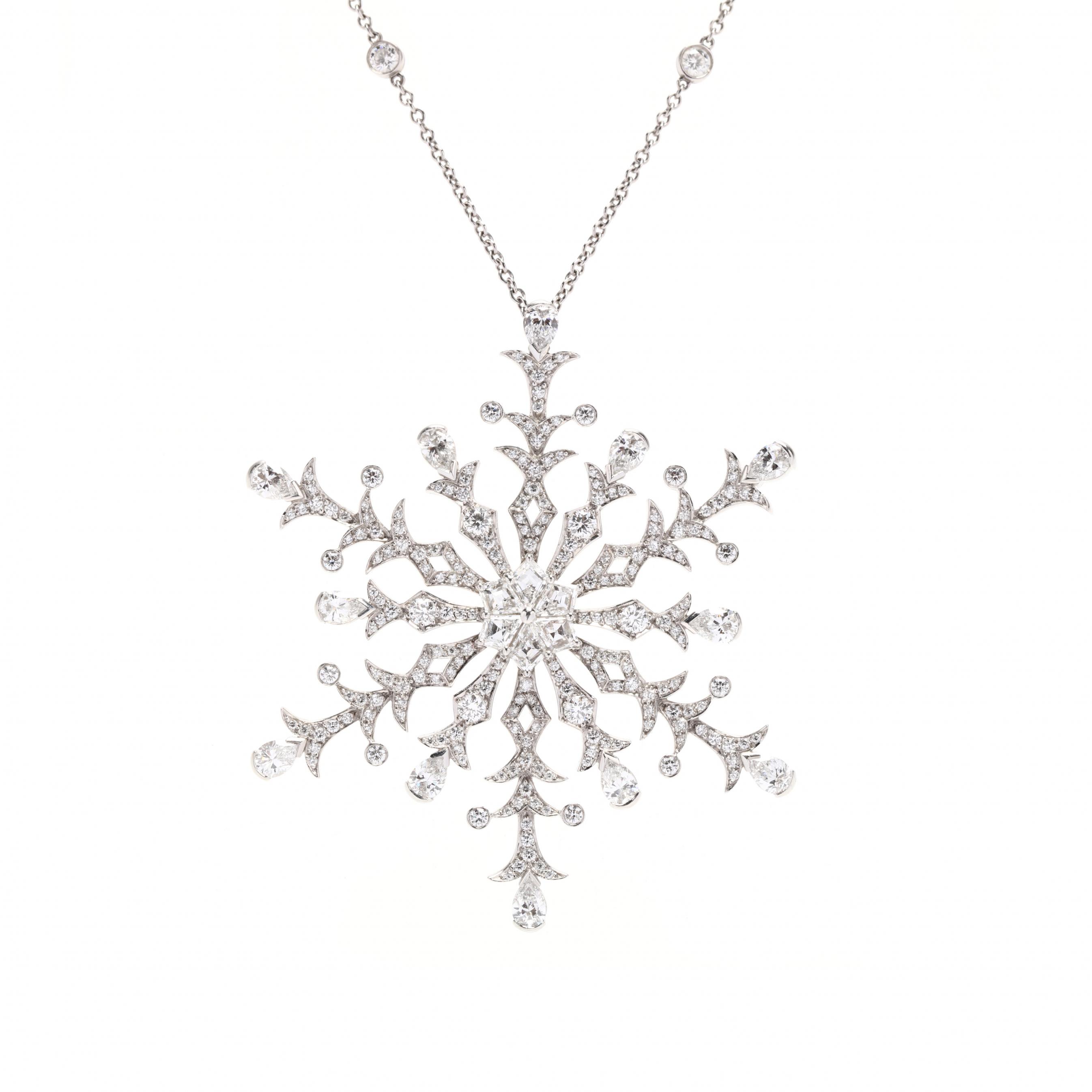 Tiffany and co snowflake necklace store