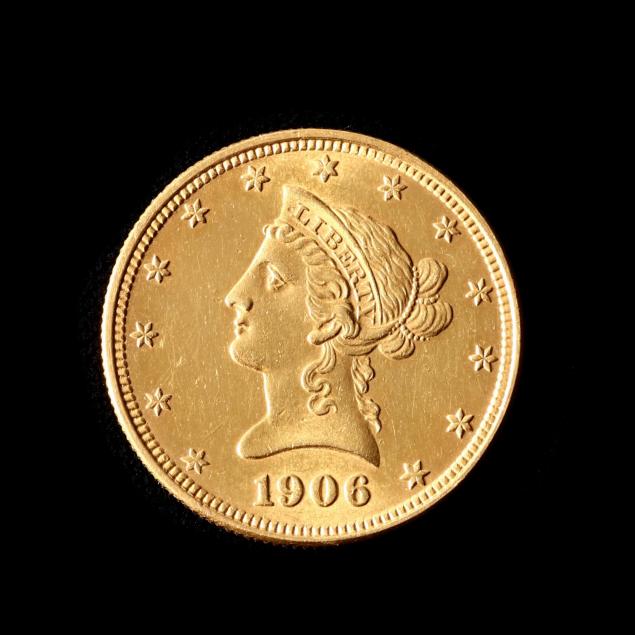1906 D 10 Liberty Head Gold Eagle Lot 1004 Coins CurrencyApr 4