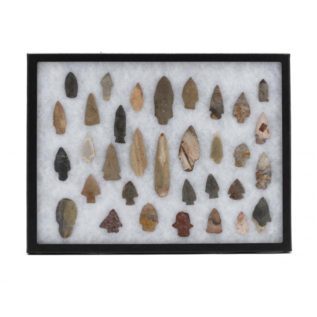 33 Southern Projectile Points (Lot 3095 - Single-Owner Collection of ... 33 Southern Projectile Points (Lot 3095 - Single-Owner Collection of ...