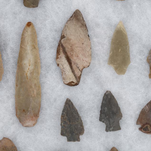 33 Southern Projectile Points (Lot 3095 - Single-Owner Collection of ... 33 Southern Projectile Points (Lot 3095 - Single-Owner Collection of ...
