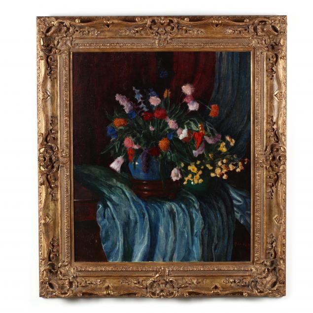 John Koch (NY, 1909-1978), Still Life with Flowers