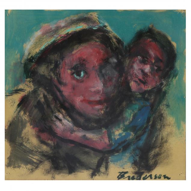 Robert Broderson (NC, 1920-1992), Untitled (two figures) (Lot 4118 ... Robert Broderson (NC, 1920-1992), Untitled (two figures) (Lot 4118 ...