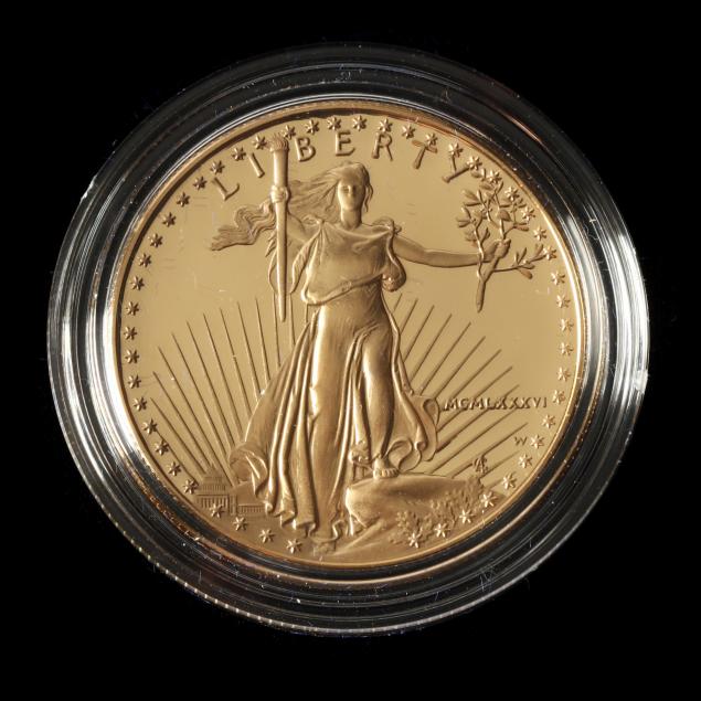 1986 W Proof 50 Gold One Ounce Gold Coin Lot 1006 Collector Coins