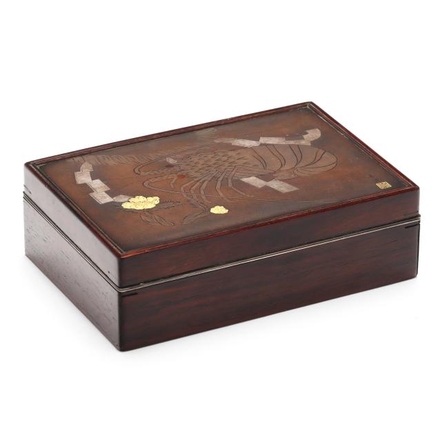 A Japanese Mixed Metal Box with Sea Creature (Lot 3035 - Asian Art ...