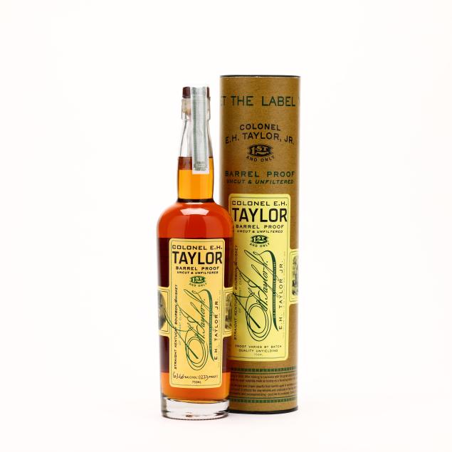 Colonel E.H. Taylor Barrel Proof Bourbon Whiskey (Lot 8156 - Rare ...