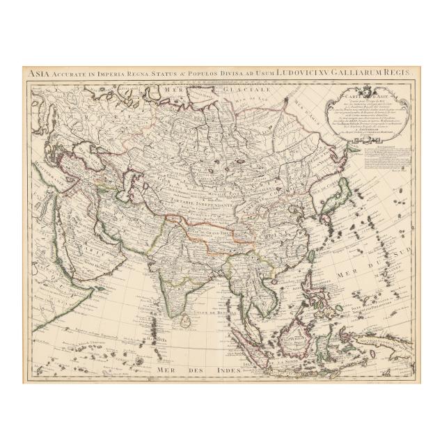 Guillaume Delisle's Detailed 18th-Century Map of Asia (Lot 6093 - Collectible Books, Maps ...