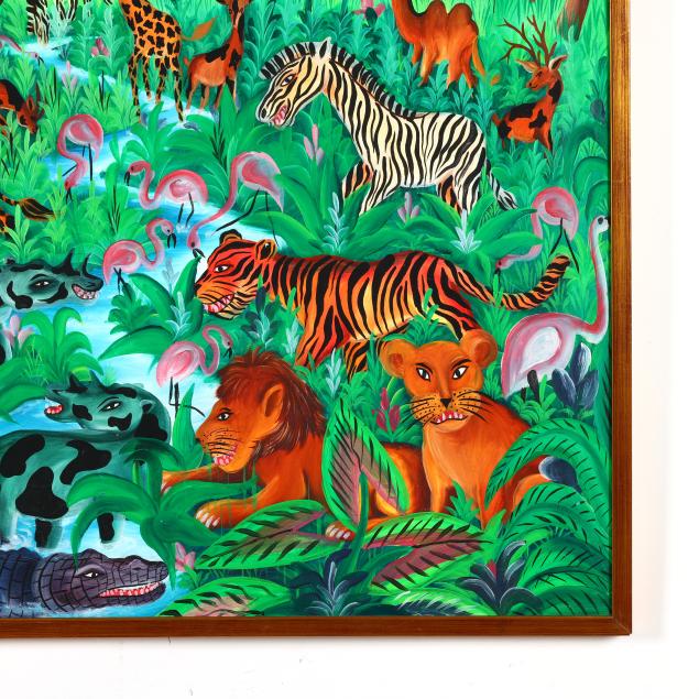 Kensler J.N. Bart (Haitian, 20th century), Fruitful Kingdom (Lot 2264 ...