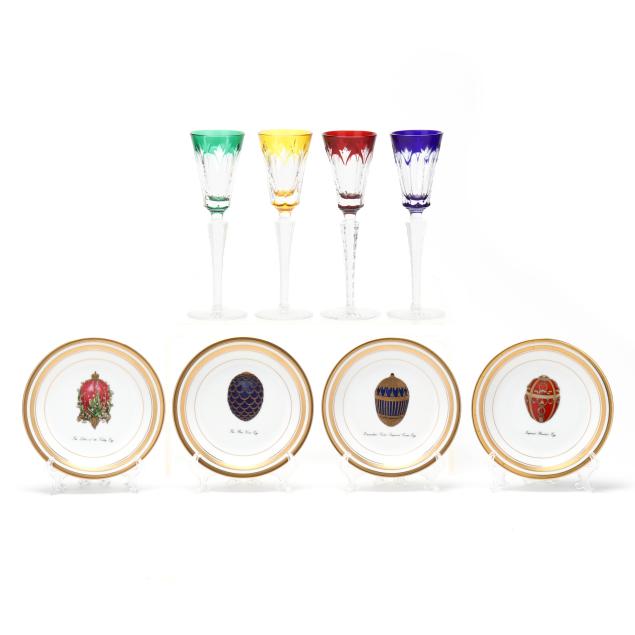Fabergé, A Set of Imperial Collection Crystal Stemware and Four ...